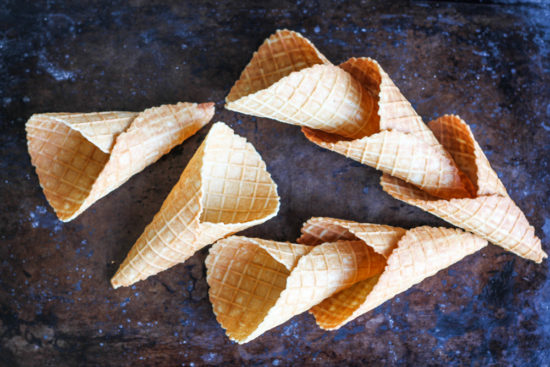 Waffle Cones {almond flour} - Comfy Belly